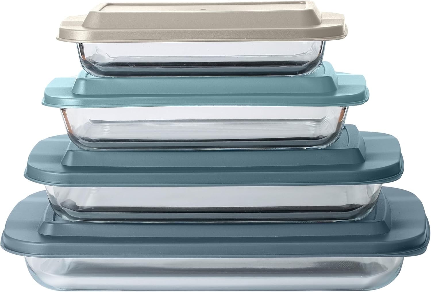 COOK WITH COLOR Glass Bakeware Set, 8-Pc Baking Dish with Lids, Oven ...