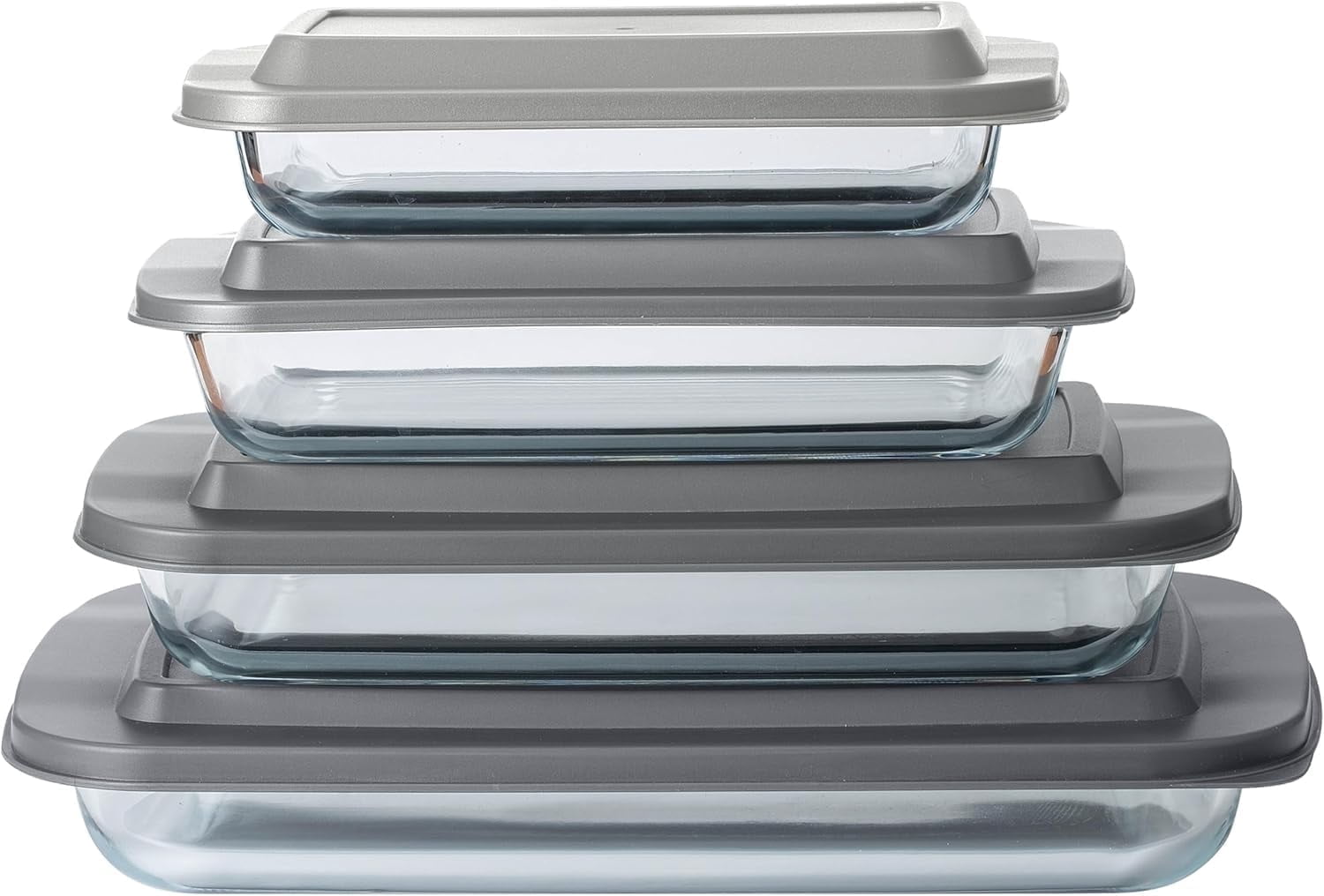 COOK WITH COLOR Glass Baking Dish Set, 8-Pc, Microwave-Safe Bakeware ...