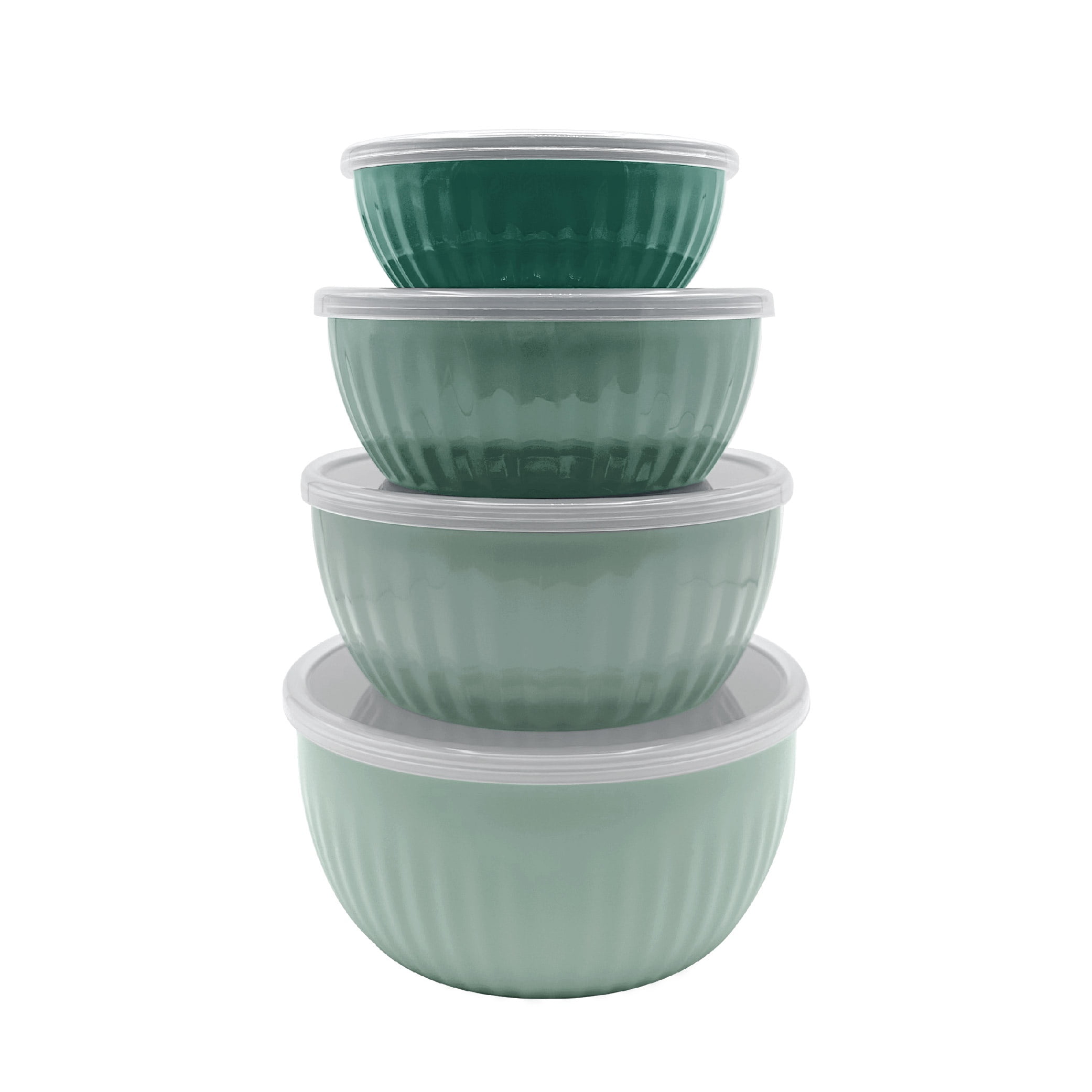 COOK SAVVY Prep Bowl Nesting Plastic 8 Piece Set With Lids - Walmart.com