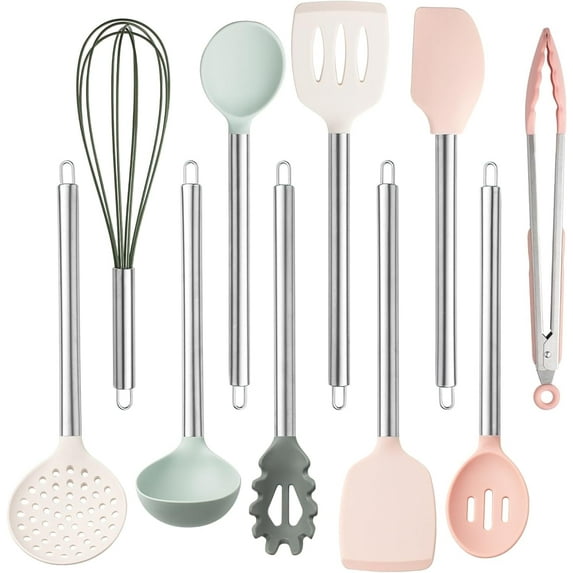 COOK WITH COLOR 10-Pc Cooking Utensils Set Kitchen Gadgets & Essentials ...