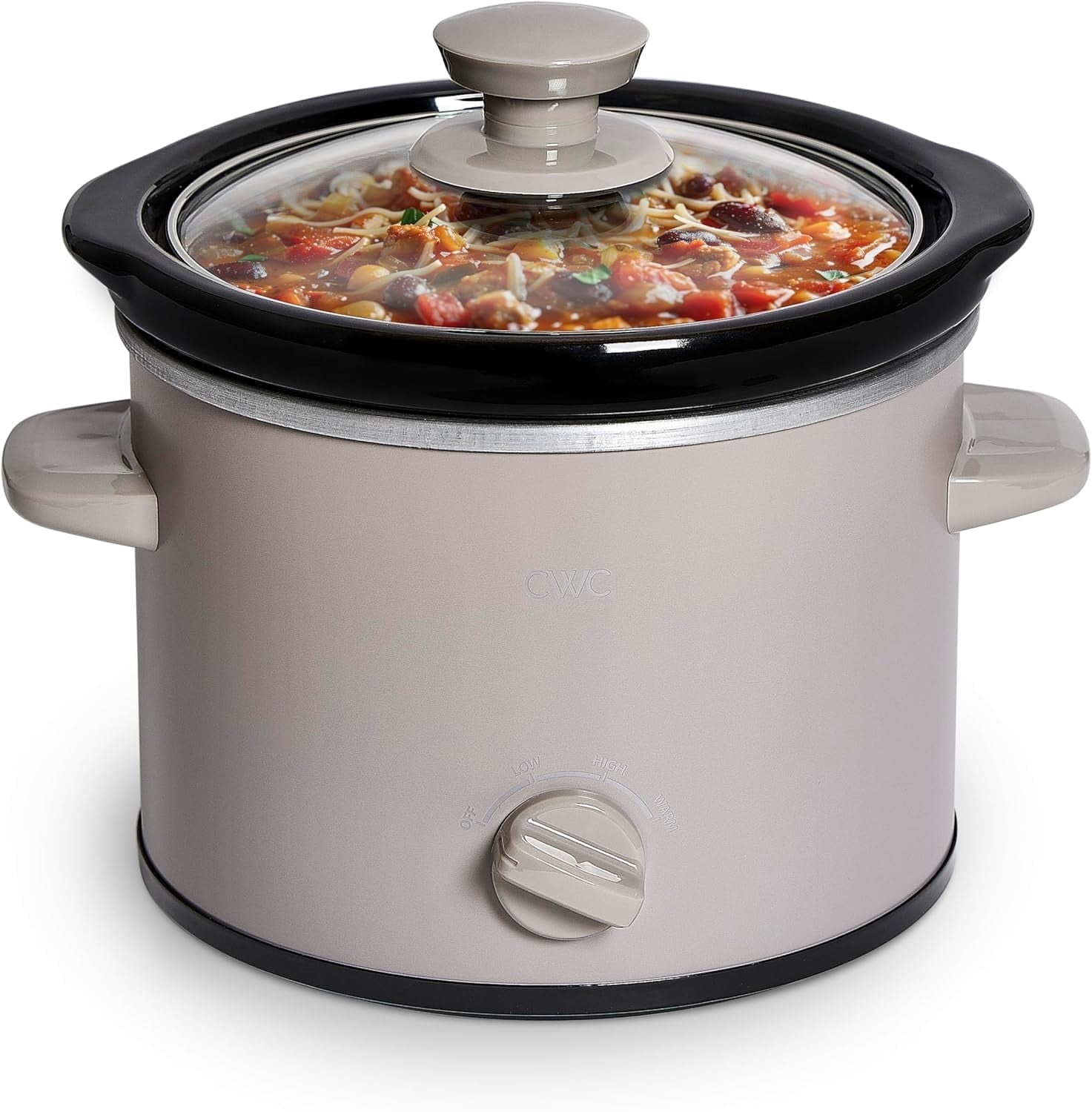 COOK WITH COLOR 2-Quart Mini Slow Cooker with Removable Stoneware Pot ...