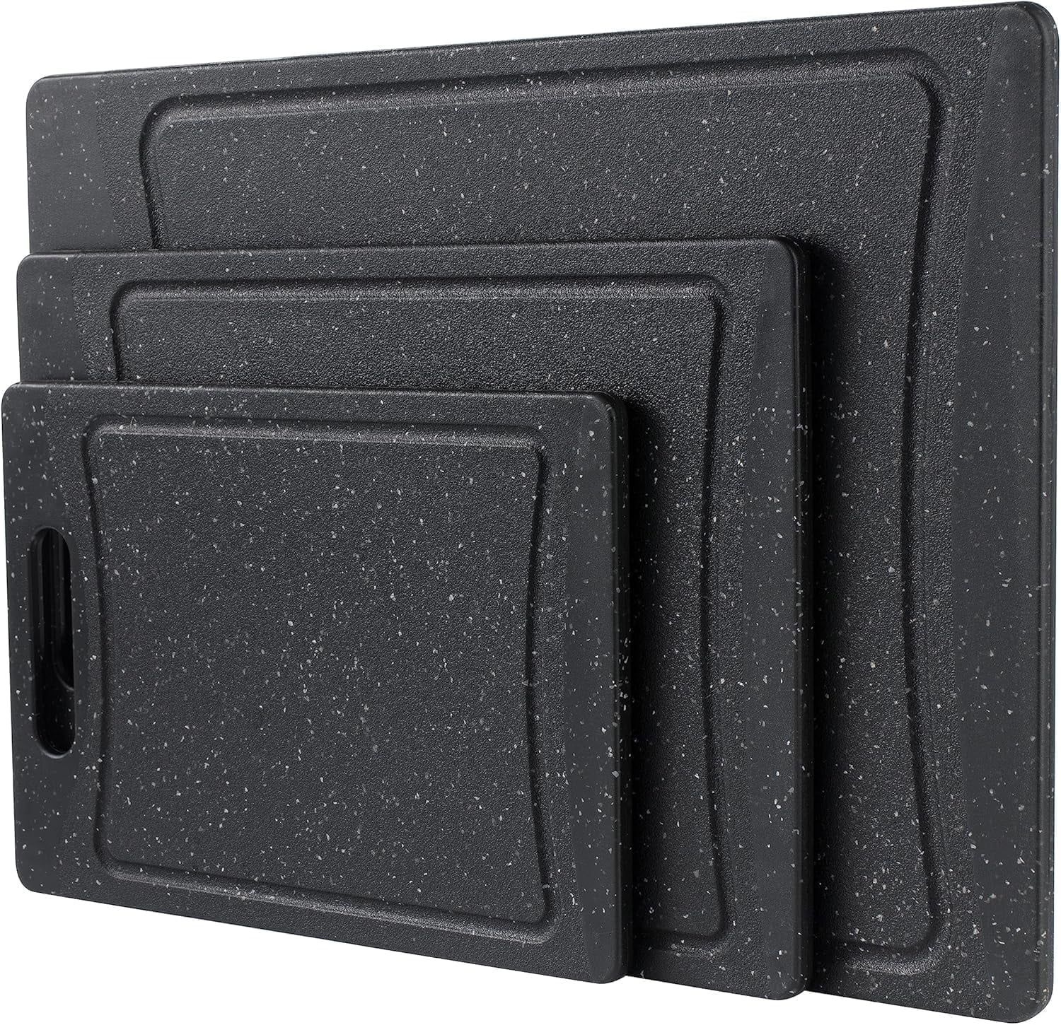 COOK WITH COLOR 3-Piece Colorful Non-slip Cutting Board Set for Kitchen ...