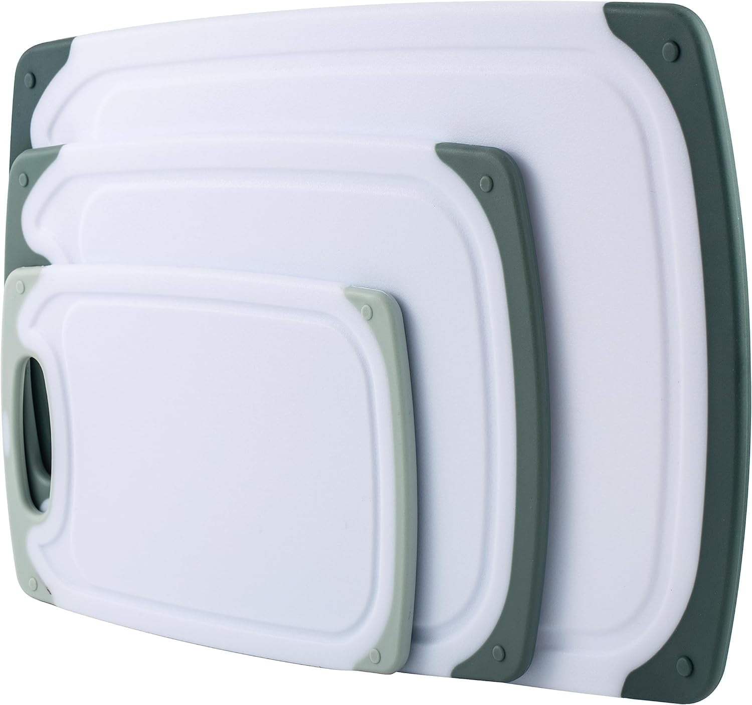 COOK WITH COLOR 3-Piece Cutting Board Set, Non-slip Chopping Board ...