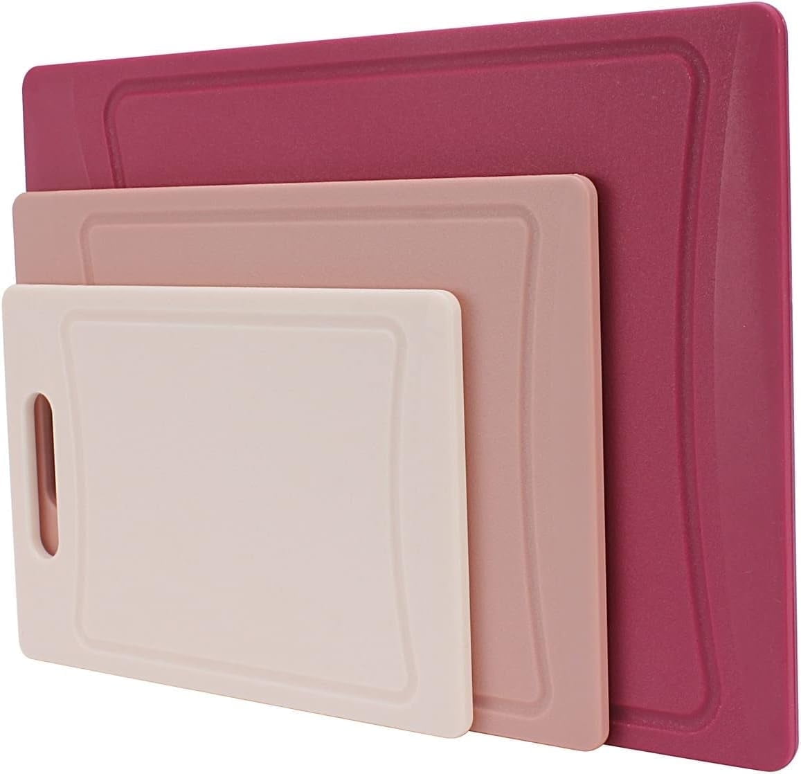 COOK WITH COLOR 3-Piece Cutting Board Set, Non-slip Chopping Board ...