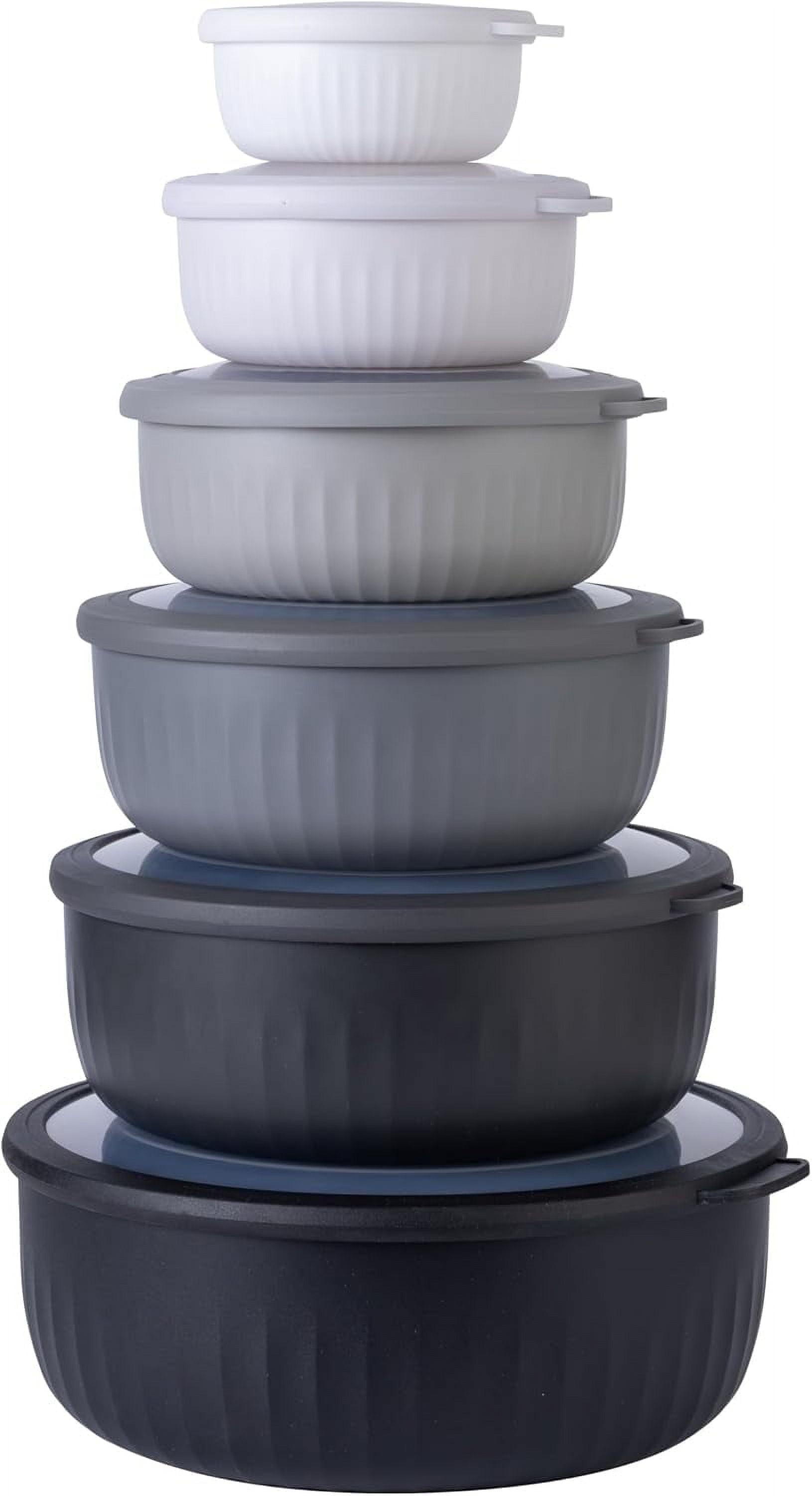 COOK WITH COLOR Meal Prep Containers Wide Mixing Bowls Food Storage ...