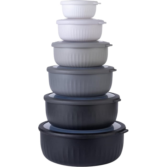 COOK WITH COLOR Meal Prep Containers Wide Mixing Bowls Food Storage ...