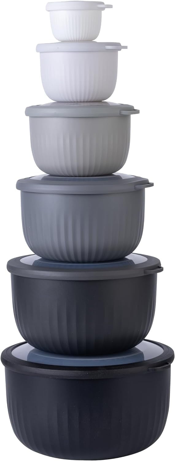 COOK WITH COLOR Meal Prep Containers Wide Mixing Bowls Food Storage ...