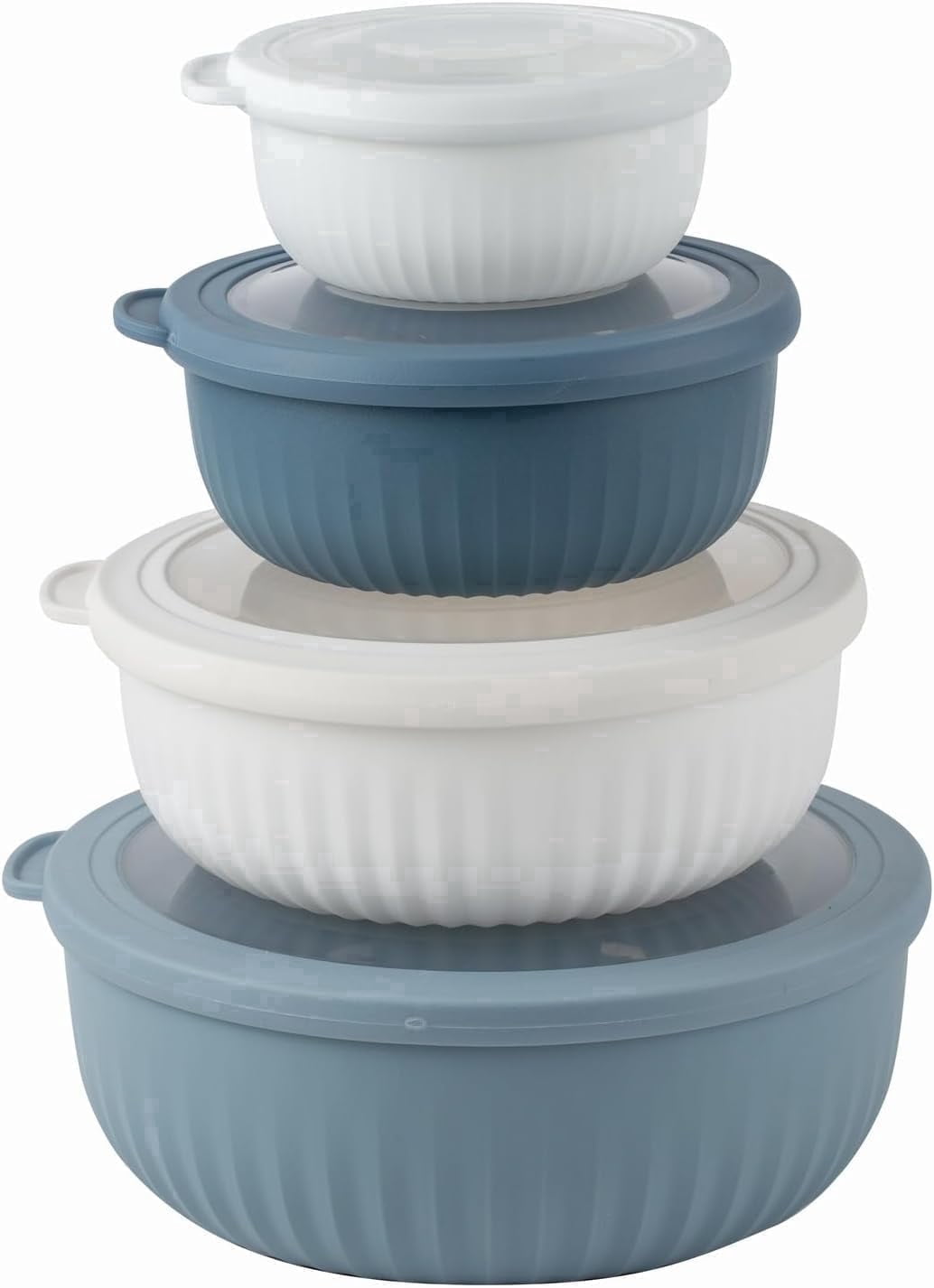 COOK WITH COLOR Meal Prep Containers Wide Mixing Bowls Food Storage ...