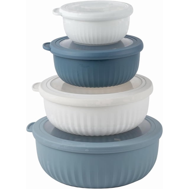 COOK WITH COLOR Meal Prep Containers Wide Mixing Bowls Food Storage ...