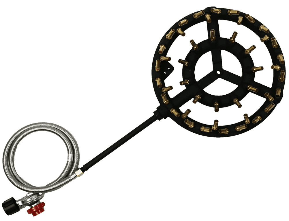 COOKAMP JB-44LP Propane Jet Burner with 44 Brass Tips & Regulator ...