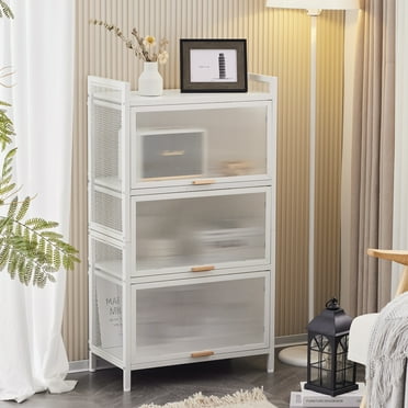 Costway 5-Tier Kitchen Baker's Rack Storage Cabinet Mobile Microwave ...