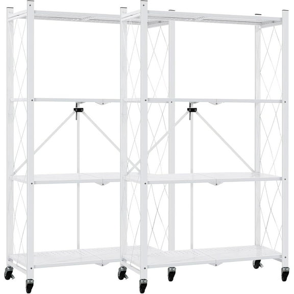 MonsterRax Garage Wall Shelf Two-Pack White or Hammertone Three Size ...