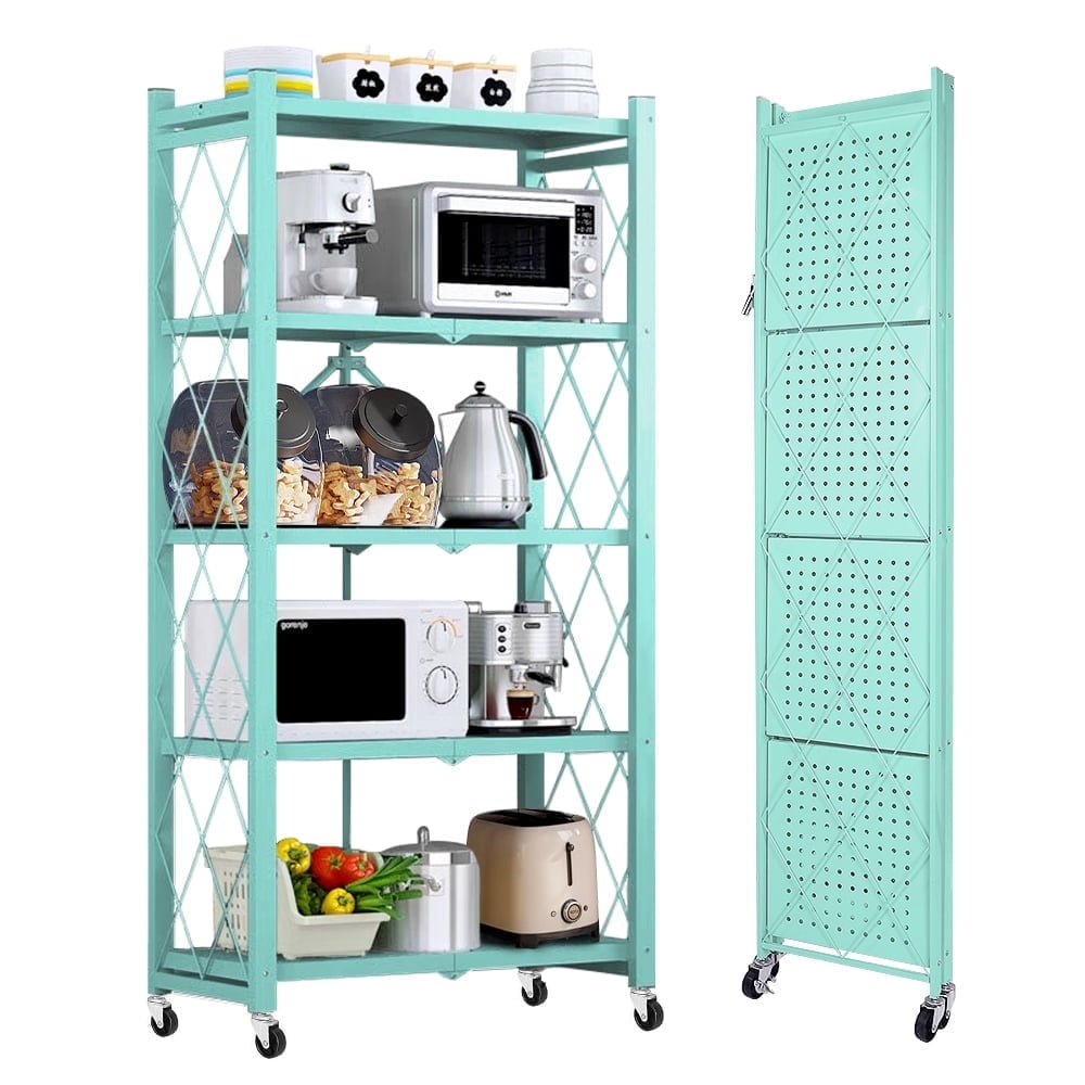 COOKCOK 5-Tier Storage Shelving Unit, Metal Shelf 27.9"x13.4"x62.5 ...