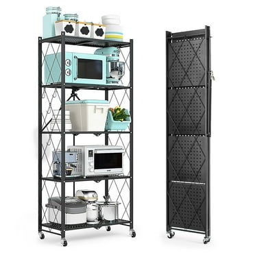 Ktaxon 5 Tier Heavy Duty Metal Storage Rack, Adjustable Steel Organizer ...