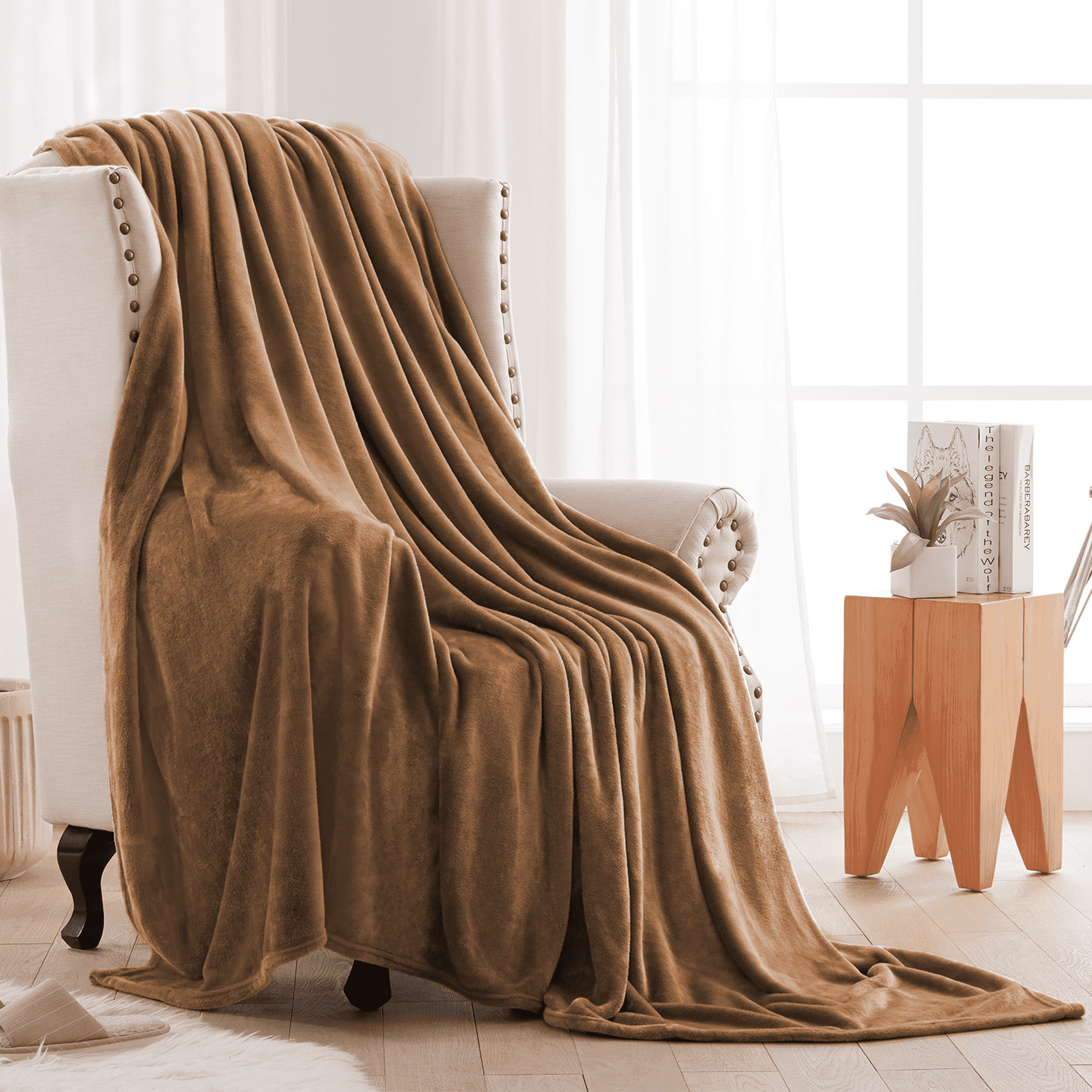 COOKEY Flannel Blankets,Adult Fleece Bed Blanket,Soft&Plush Throws for ...