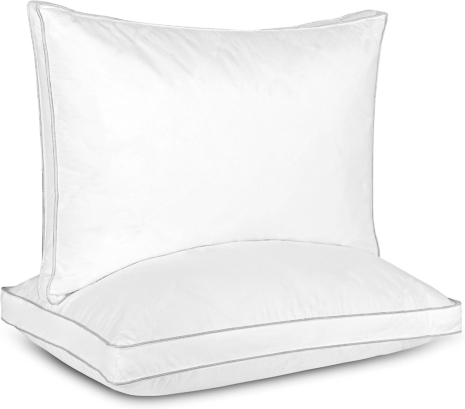 Vendare Luxury King Size Goose Down Pillows Set of 2, Breathable ...