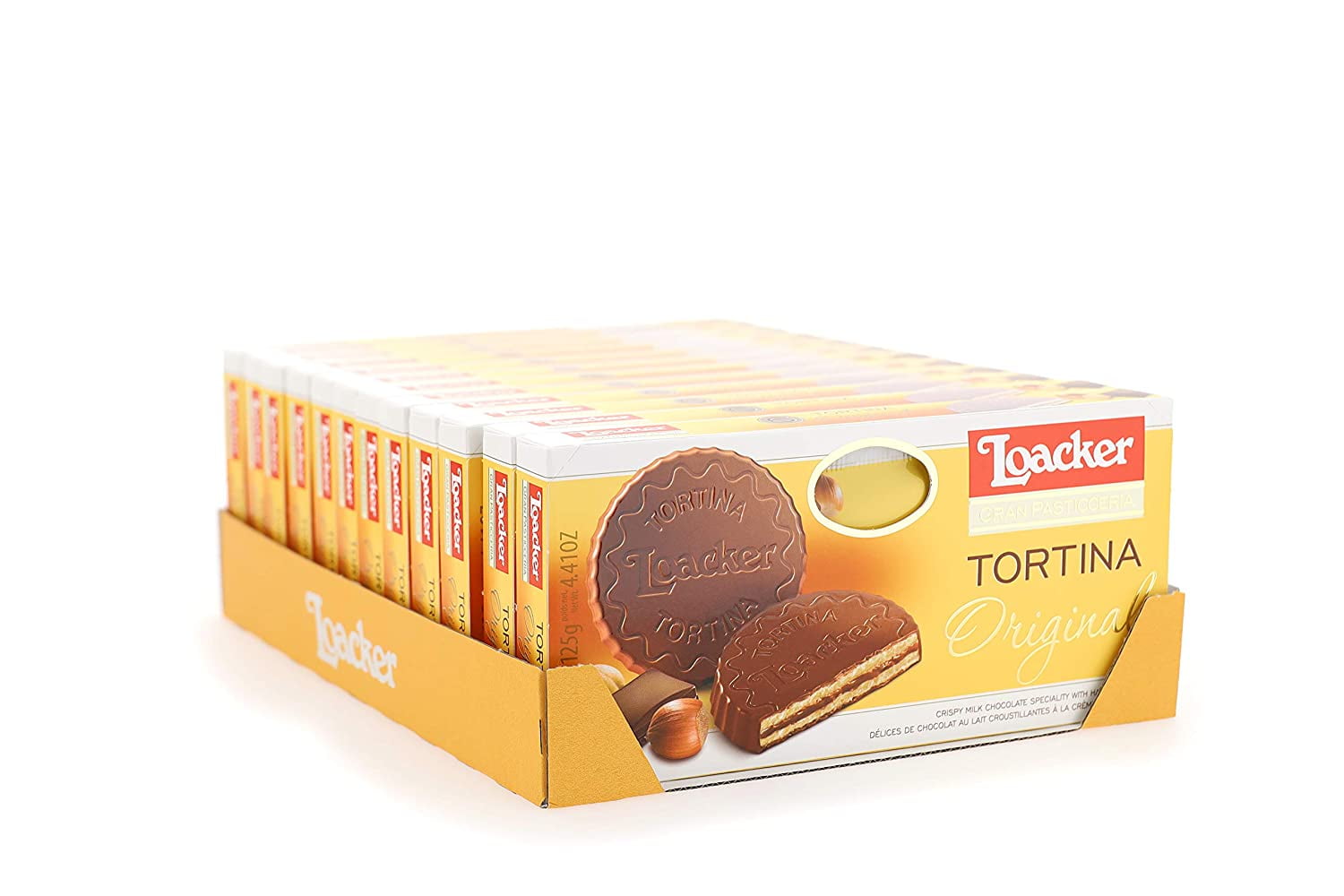 Loacker Gran Pasticceria Tortina Original Cookies, Dark Chocolate ...