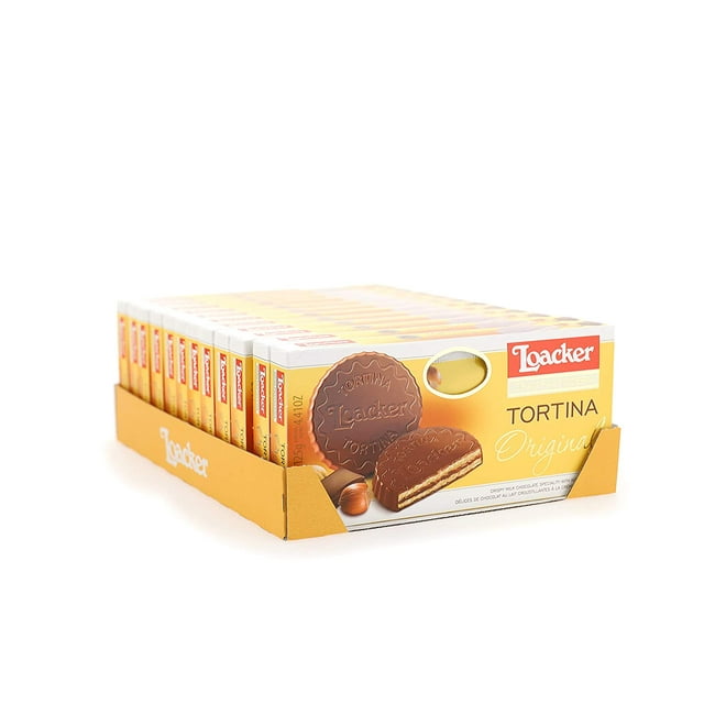 Loacker Gran Pasticceria Tortina Original Cookies, Dark Chocolate ...