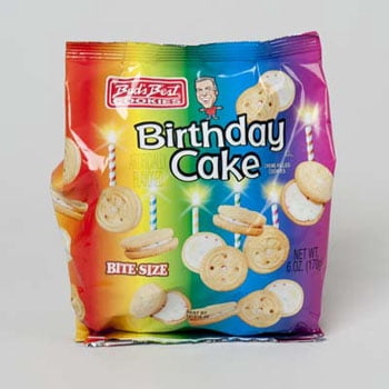 COOKIES BUDS BEST BIRTHDAY CAKE BITE SIZE COOKIE 6 OZ BAG, Case Pack of ...