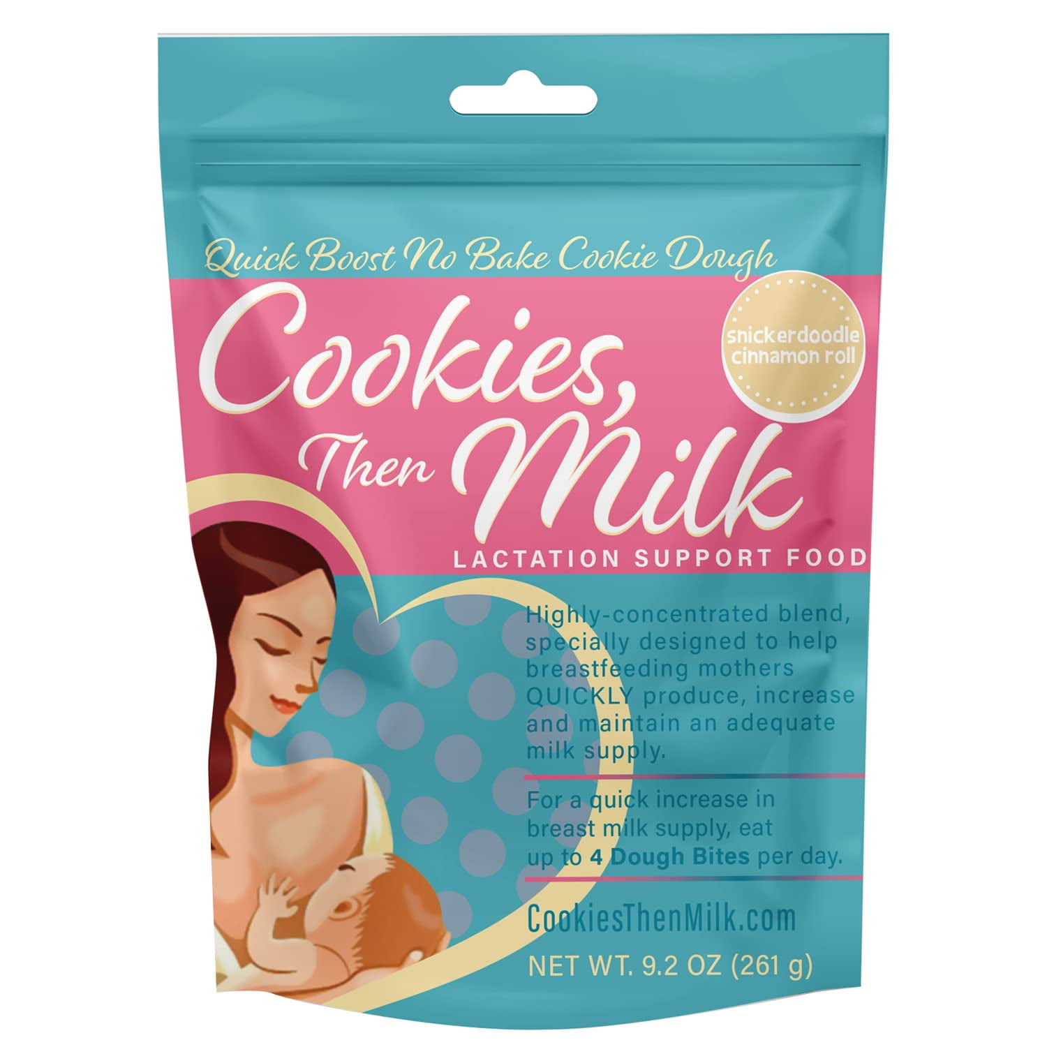 COOKIES, THEN MILK No Bake Lactation Cookies Dough, Pumping & Breastfeeding Supplement Support ...