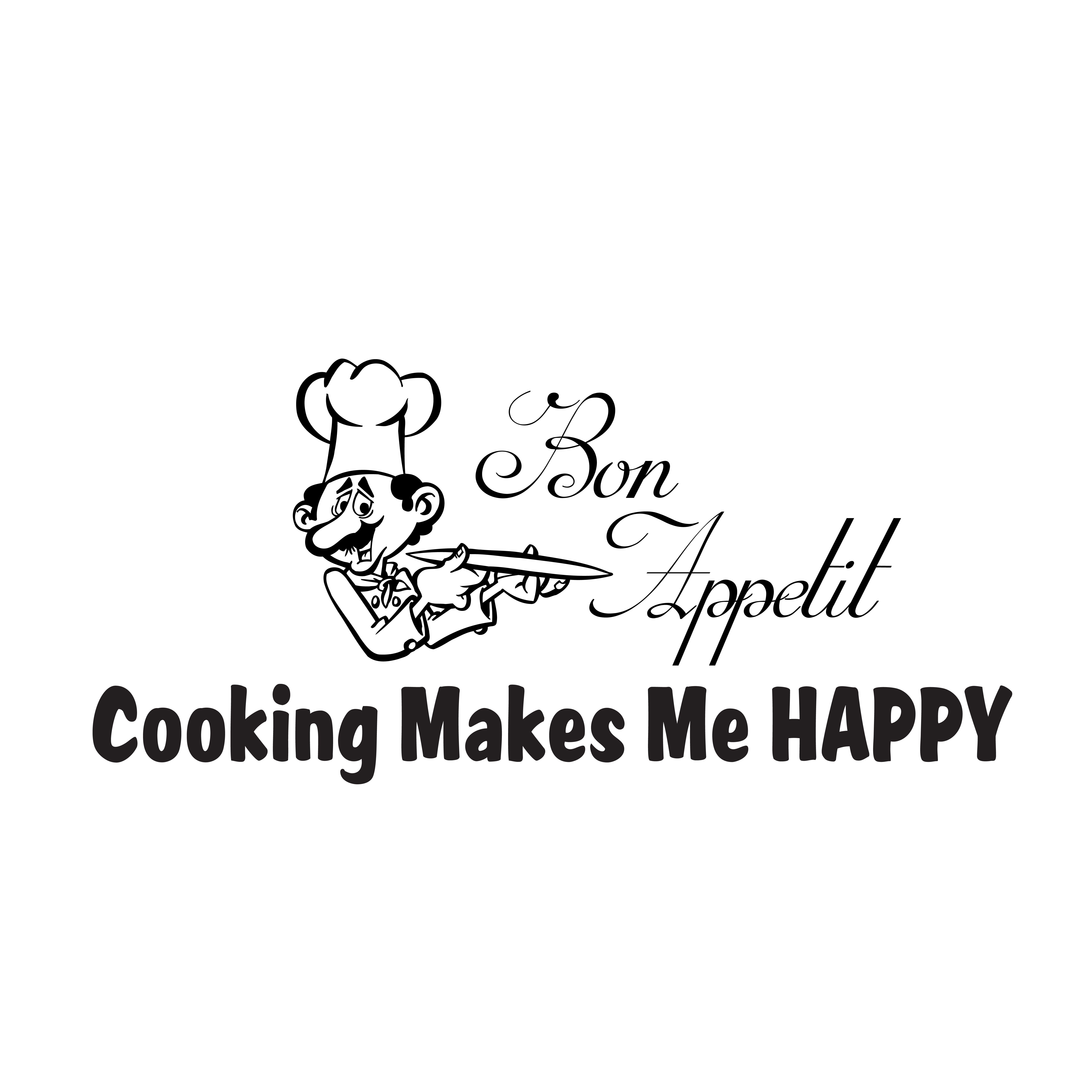 COOKING - Bon Appetit Home Kitchen Lettering Art Wall Decoration ...