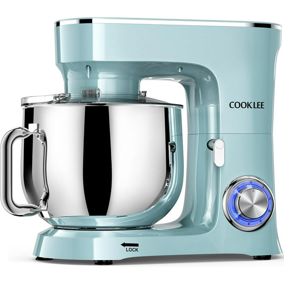 COOKLEE Stand Mixer, 8.5 Qt. 660W 10-Speed Electric Kitchen Mixer with ...