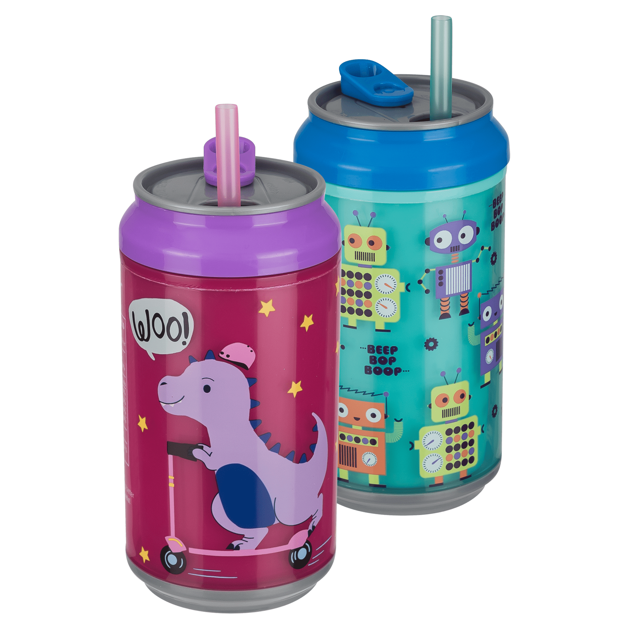 COOL GEAR CAN – 2 Pack 12 OZ | Pop Can Style, Double Wall Insulated ...