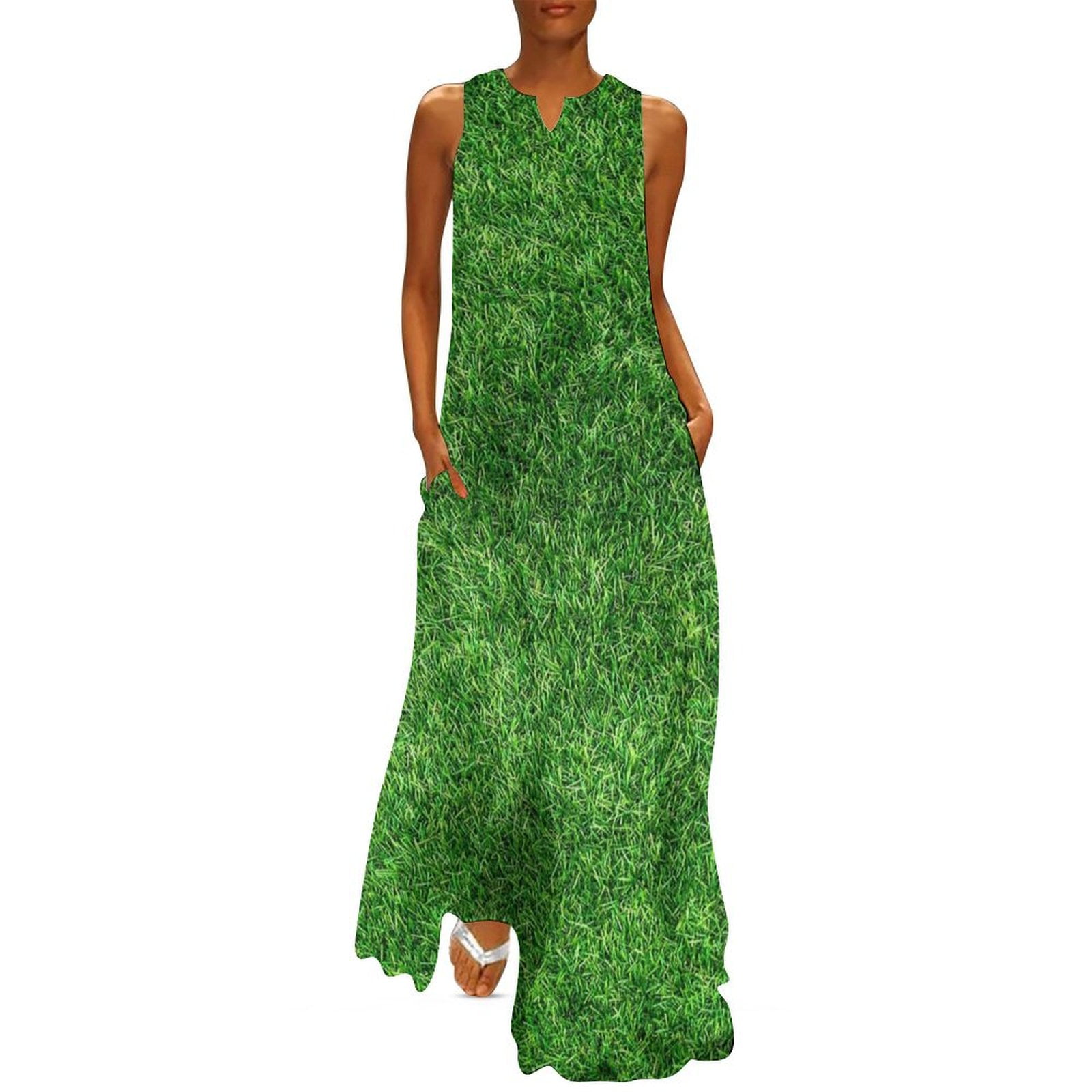 COOL !!!! GRASS BLANKET !!!! Long Dress Women"s clothing Women"s ...