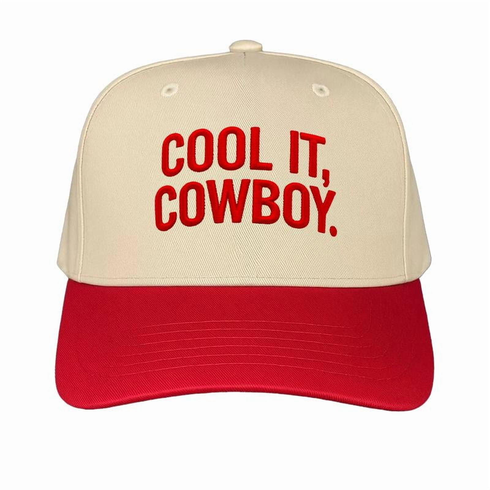 COOL IT, COWBOY Embroidered Trucker Hat, Bold Western Style Snapback ...