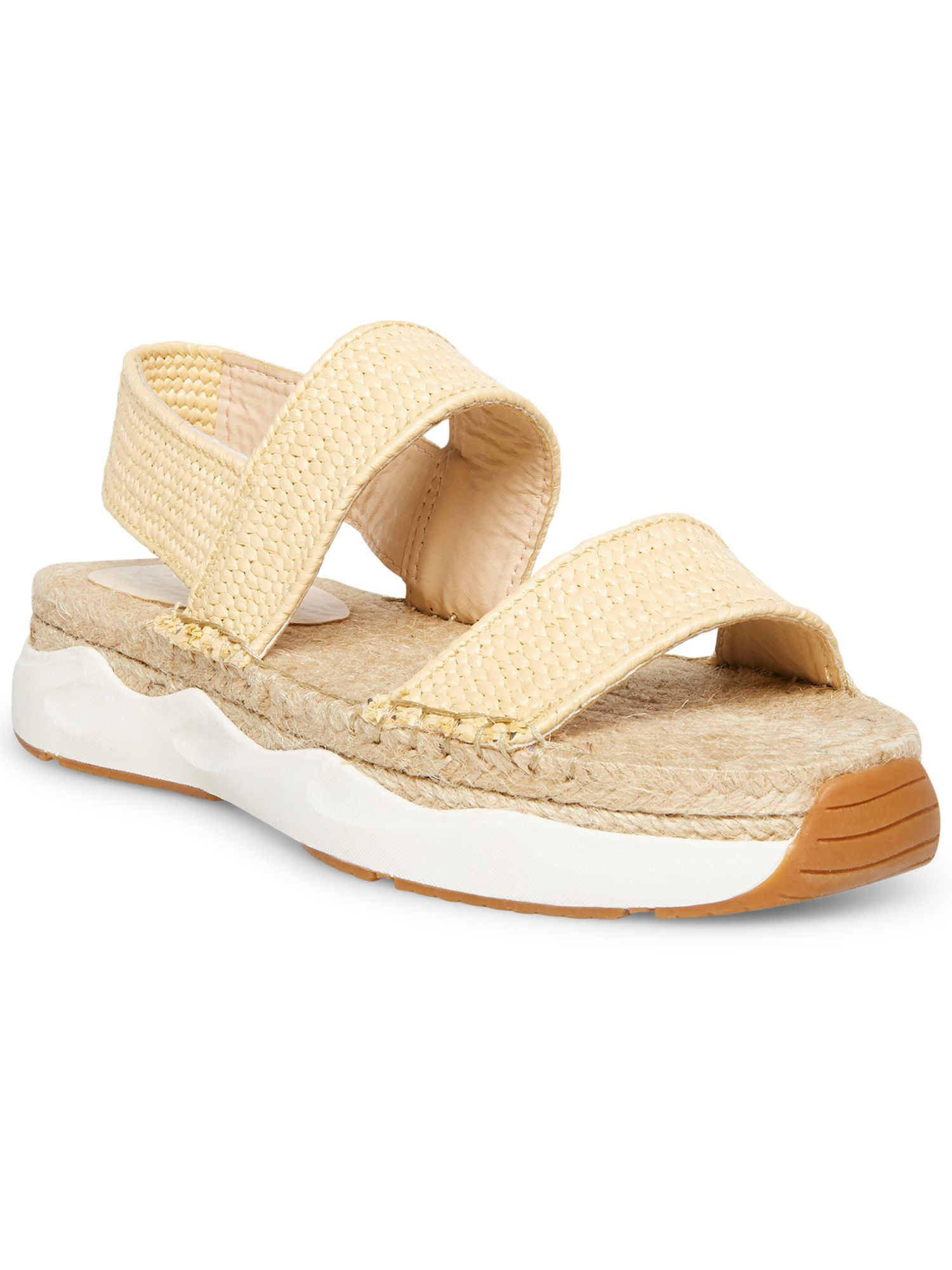 COOL PLANET BY STEVE MADDEN Womens Beige Sirrius Round Toe Platform ...