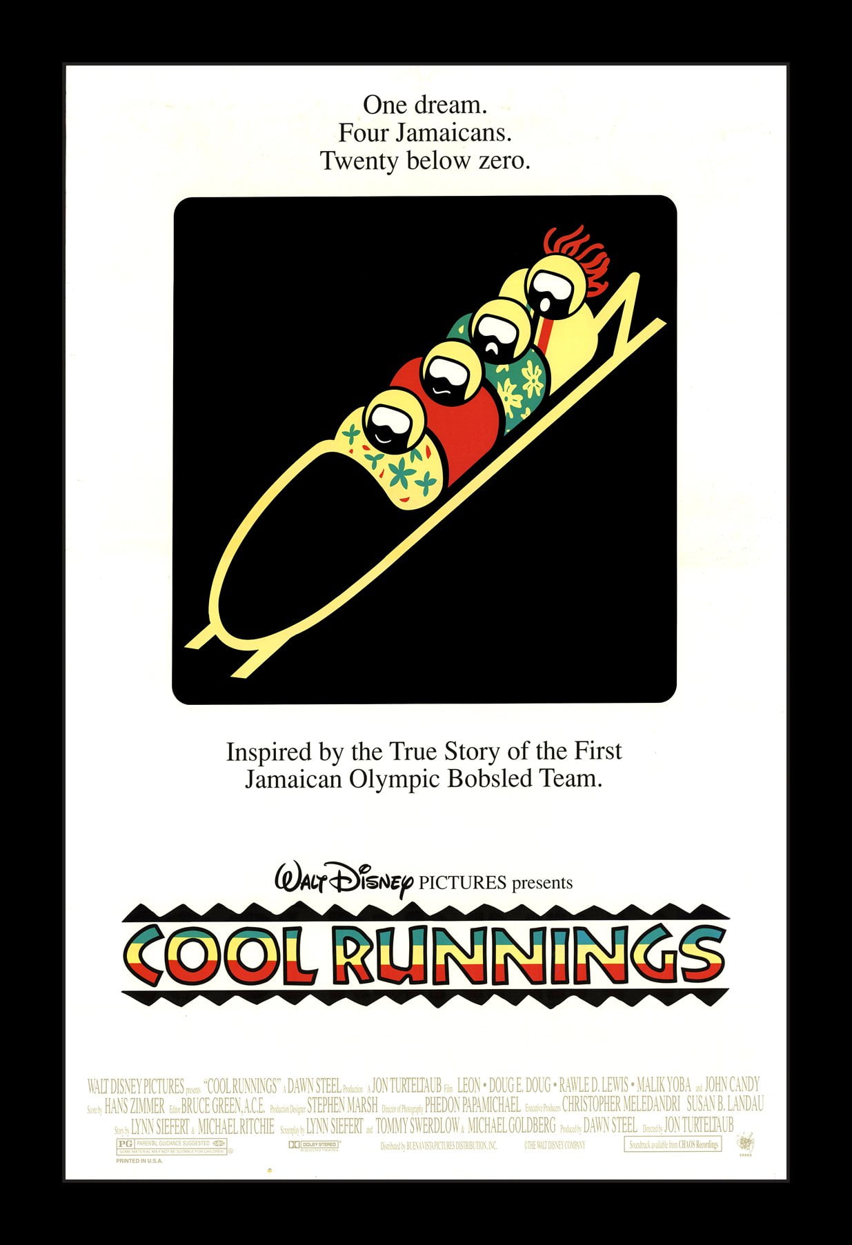 COOL RUNNINGS - 11x17 Framed Movie Poster - Walmart.com