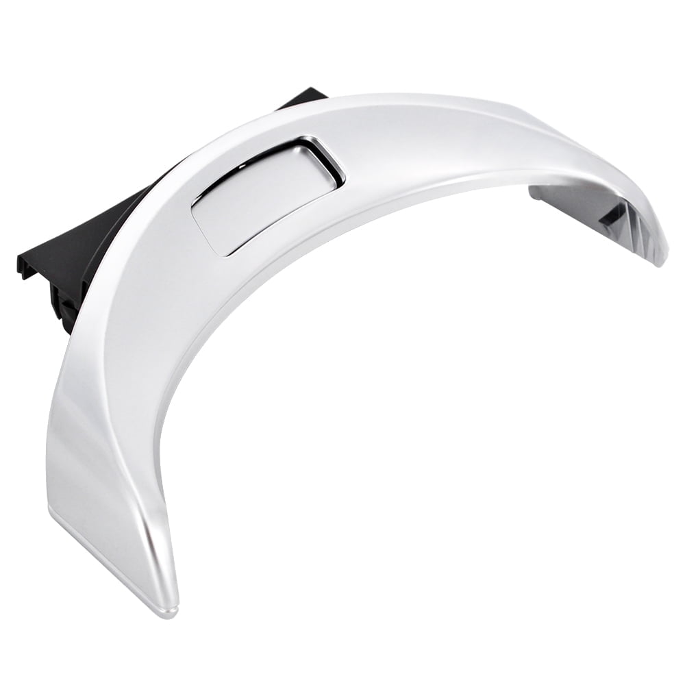 Silver Center Front Console Cover Armrest Release Button Cover For ...