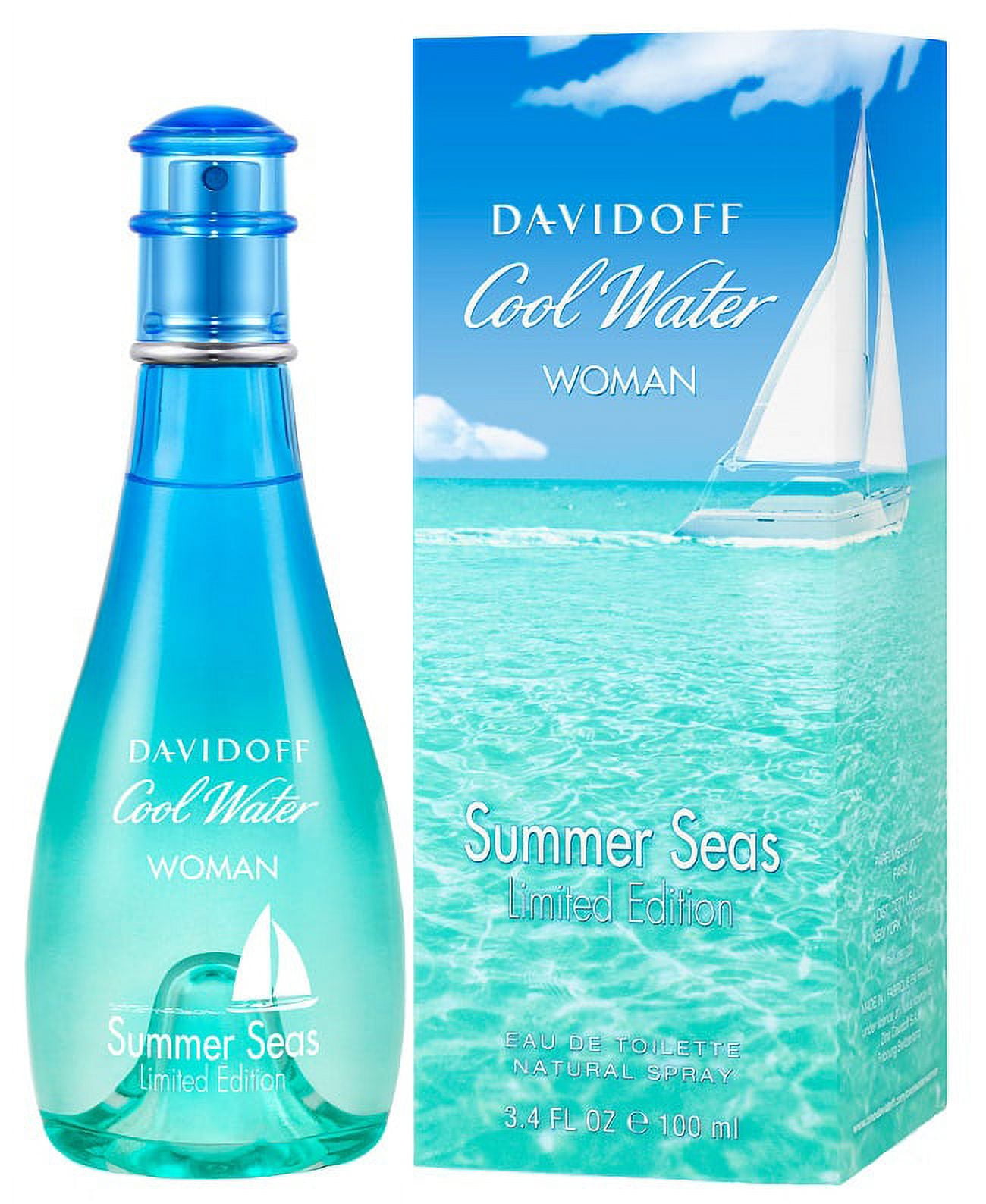 COOL WATER SUMMER SEA * Davidoff 3.4 oz / 100 ml EDT Women Perfume ...