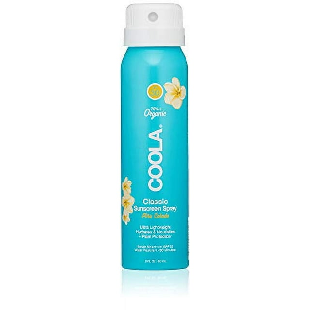 COOLA Organic Sunscreen SPF 30 Sunblock Spray, Dermatologist Tested ...