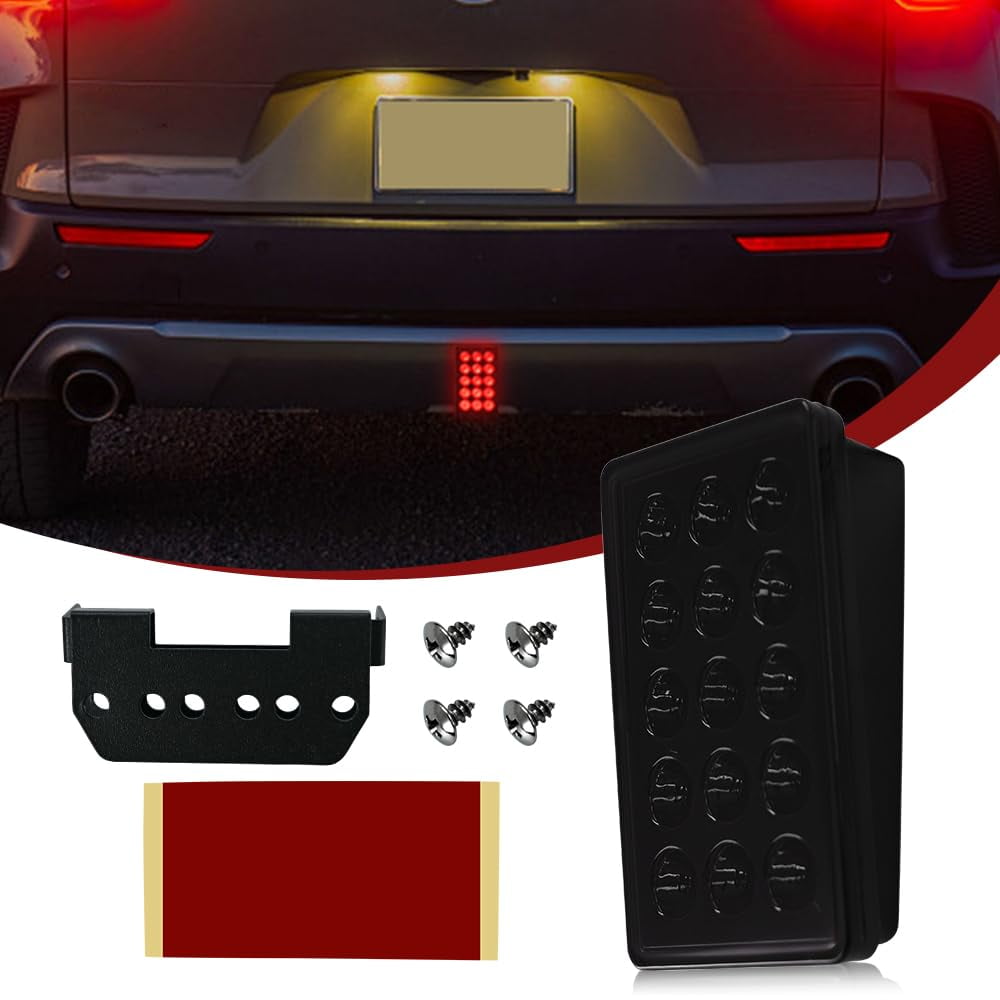 COOLCMP F1 Style Brake STF9 Light, 12V Universal Rear Tail Lights IP68 ...