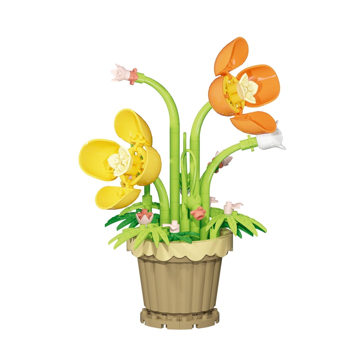 COOLDAC Mini Flower Block Pots - Yume-Flowers, 127 Pieces Building ...