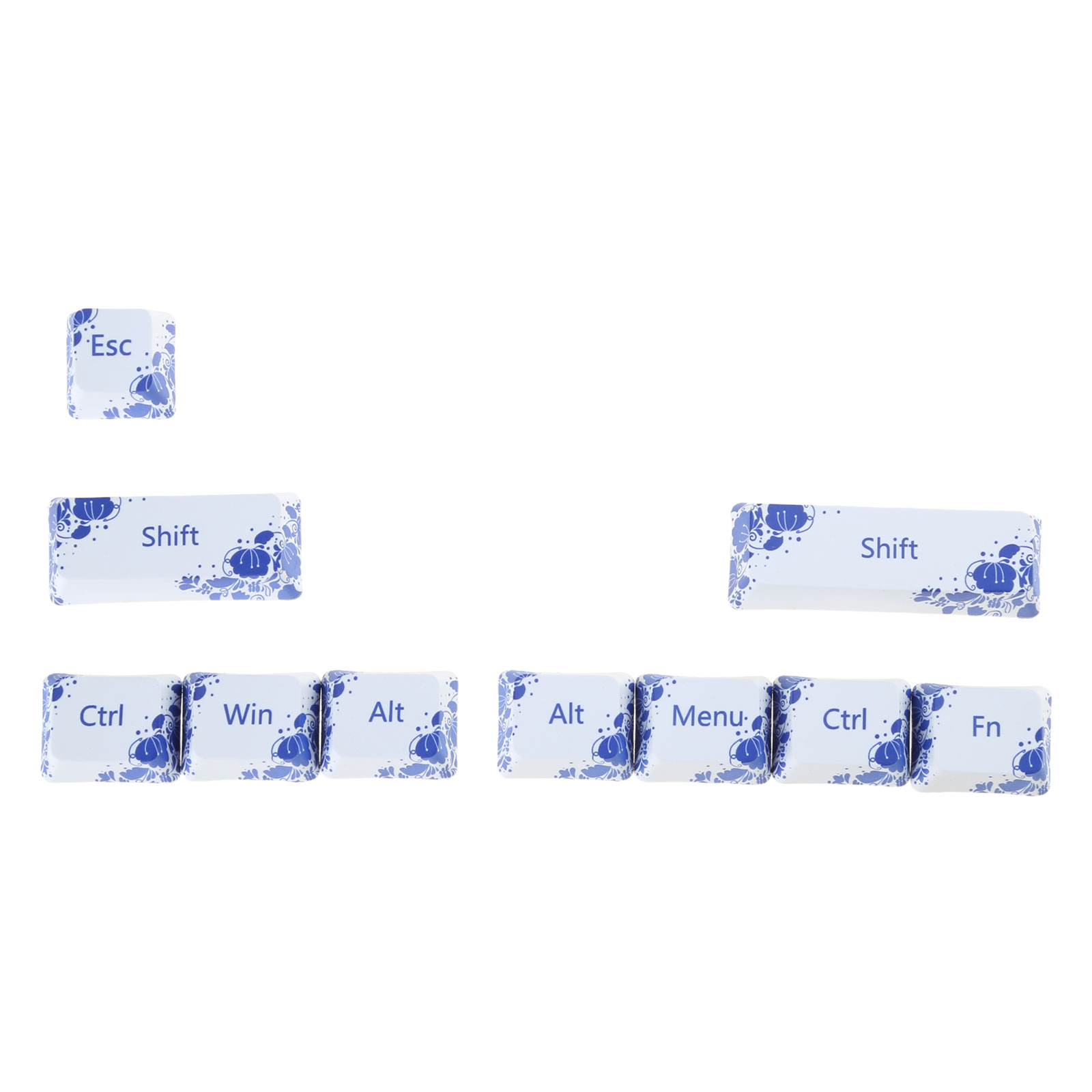 COOLHOOD 10 Keys Chinese Keycap for Large Keys Mechanical Keyboard ...