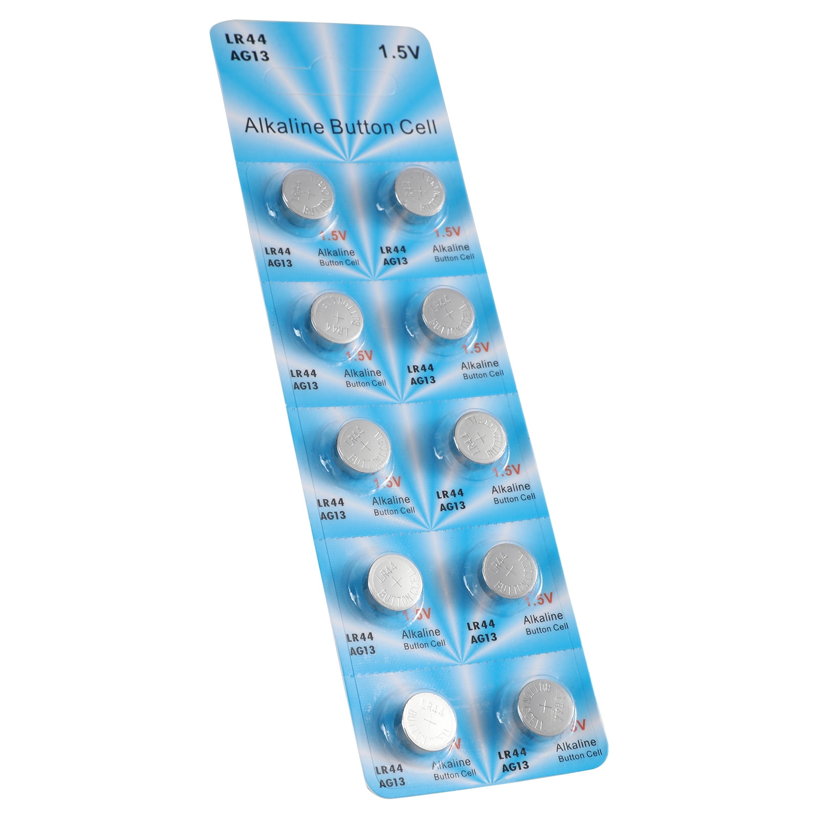 COOLHOOD 10PCS LR44 AG13 1.5V Button Coin Cell Batteries A76 357 357A LR1154 SR1154 SR44 For Toy ...