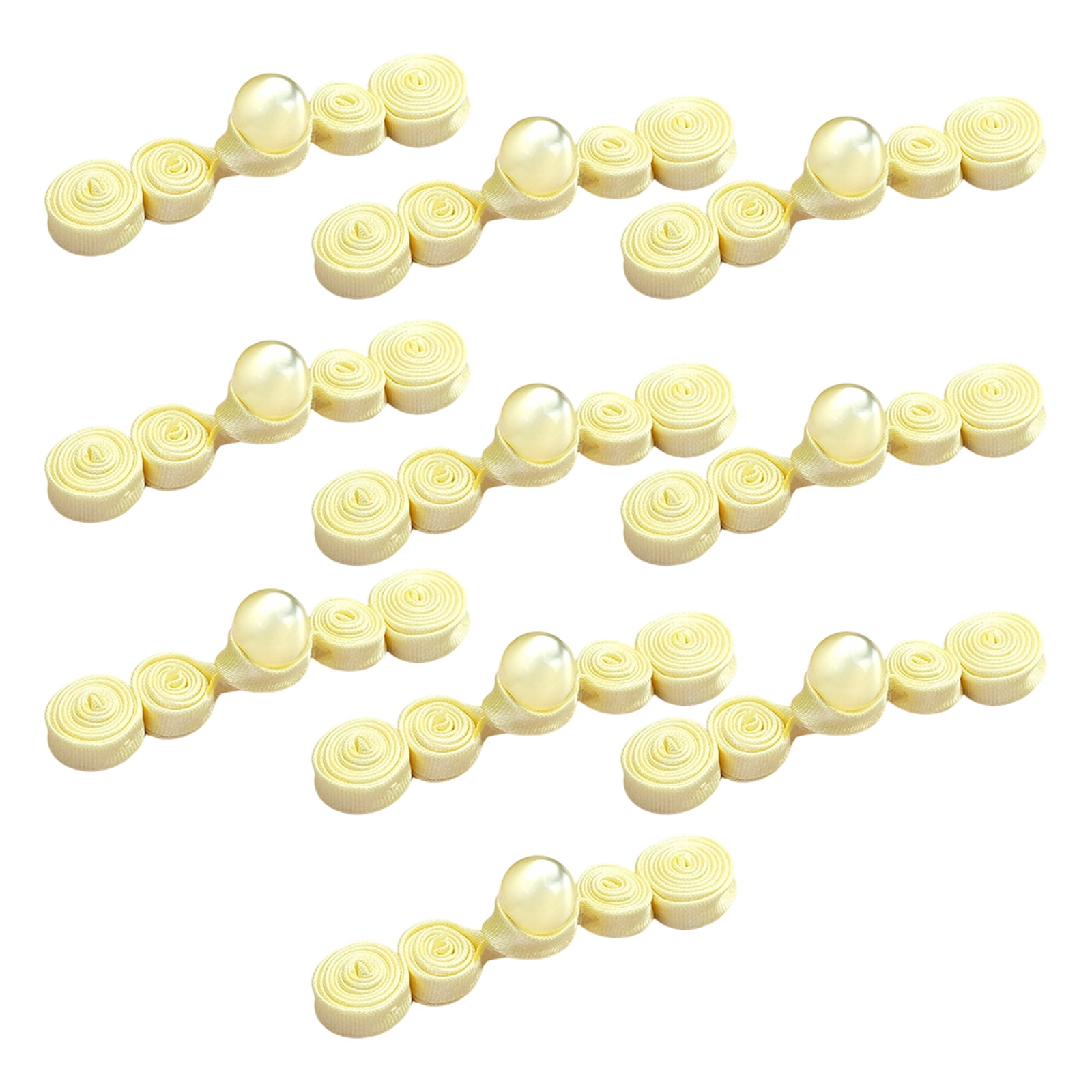 COOLHOOD 10Pcs Elegant Satins Beads Fasteners for Clothing Decoration ...