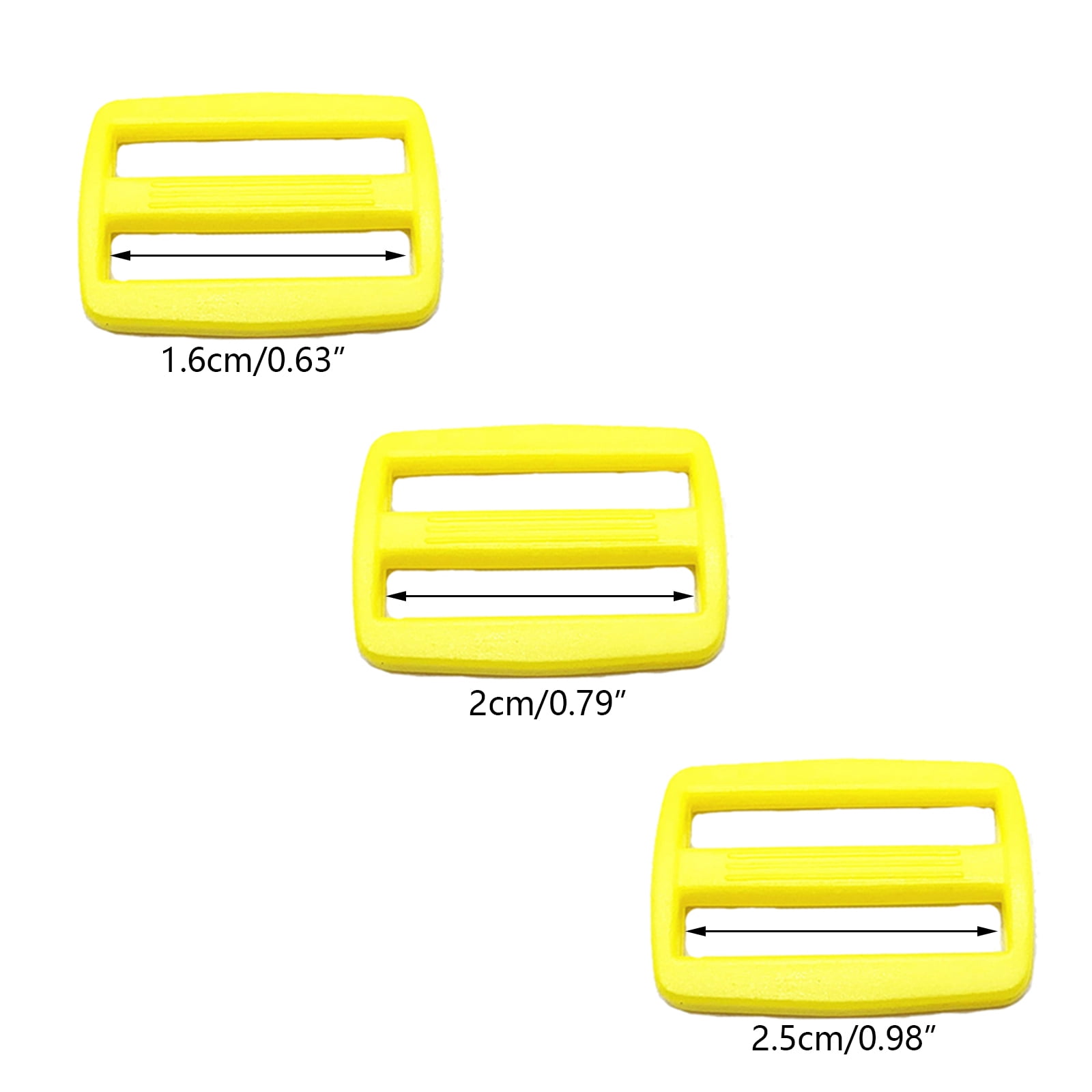 COOLHOOD 10Pcs Tri-Glide Slide Buckle Adjustable Webbing Slider for ...