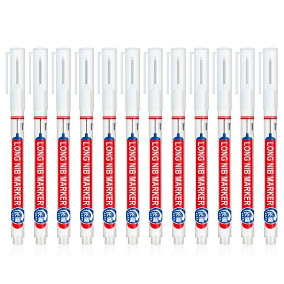 COOLHOOD 12 Pcs 20mm Long-Nib Marker Pens Reach Markers Long Nose Tiles ...