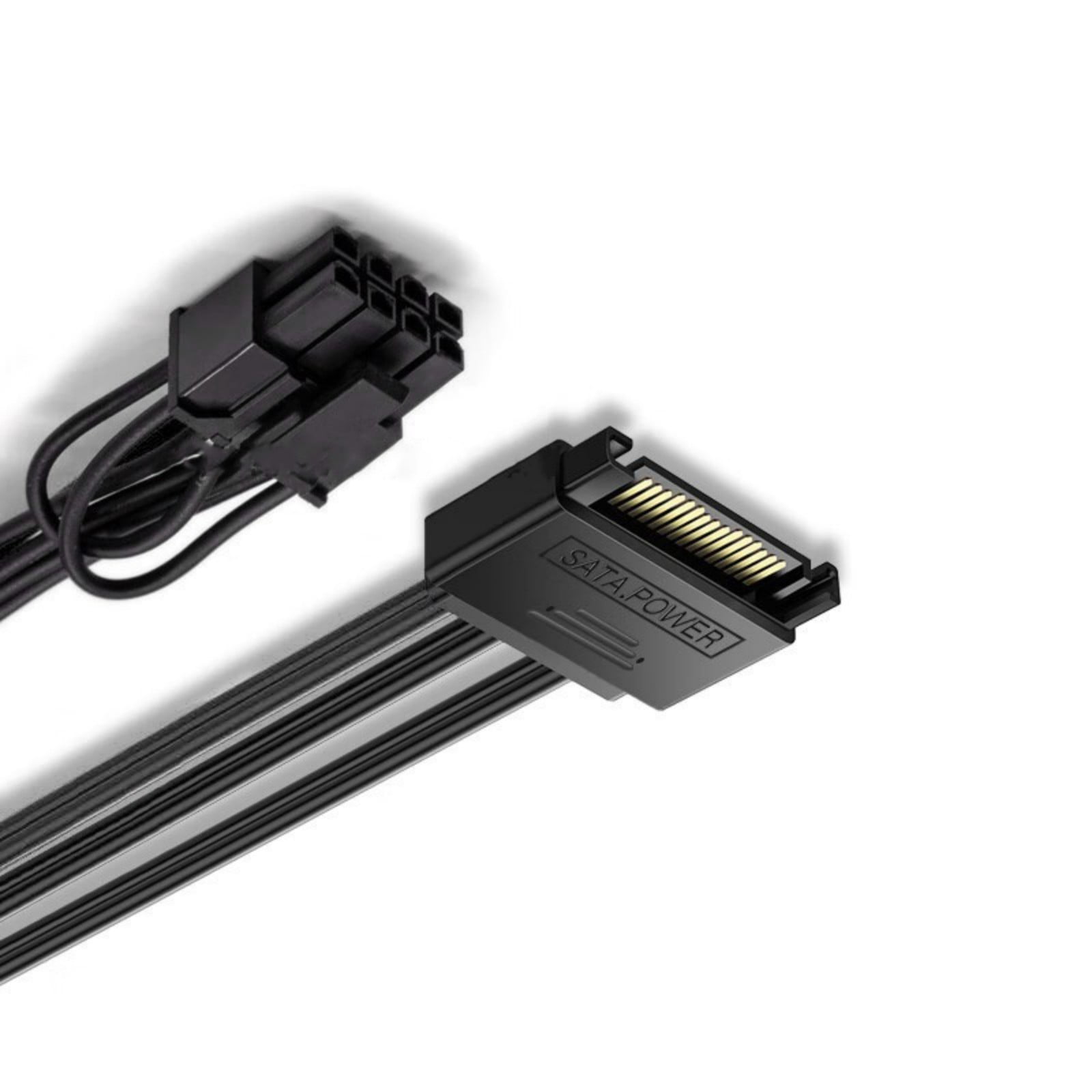 COOLHOOD 15Pin to 8Pin (6+2) Power Cable for Video Card Power Adapter ...
