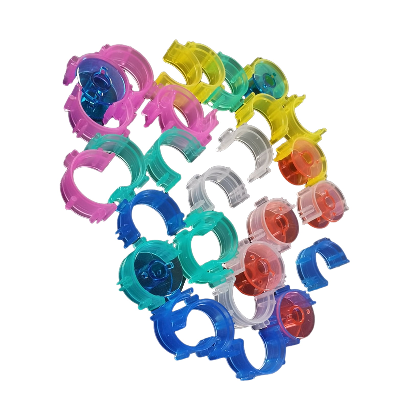 COOLHOOD 20 Pcs Bobbin Clamps Holders Thread Organizing Bobbin Holder ...