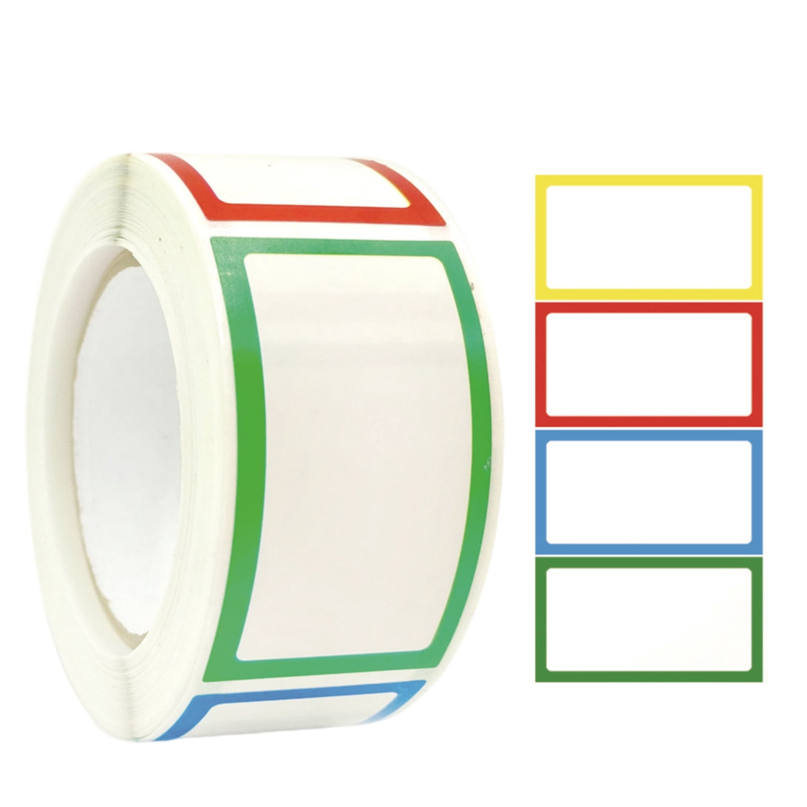COOLHOOD 250Pcs Colorful Border Name Labels Sticker 1.77x1Inch Adhesive ...