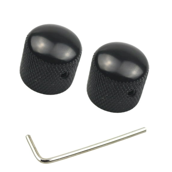COOLHOOD 2Pcs Electric Guitar Bass Knobs with Hole Volumes Tone Control ...