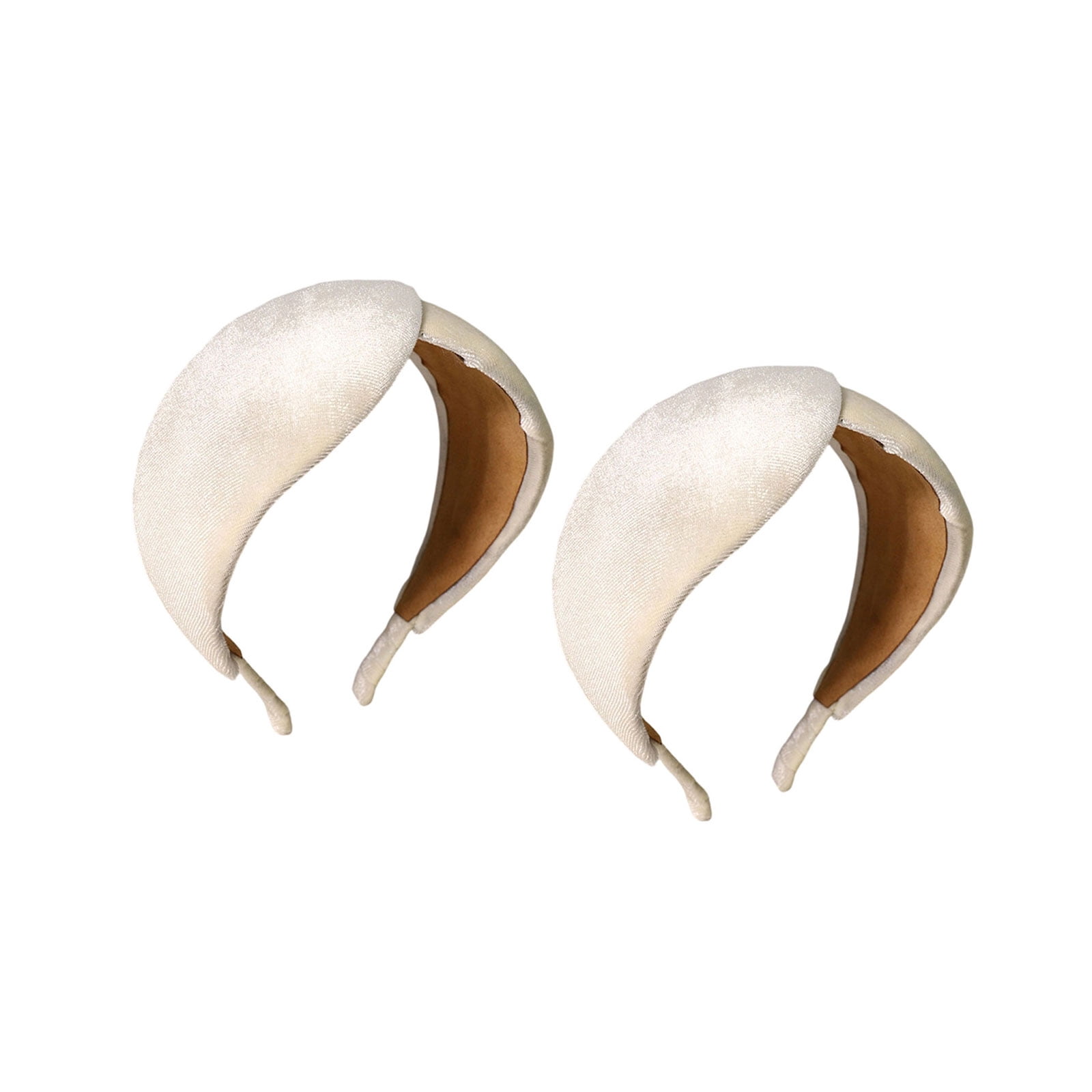 COOLHOOD 2Pcs Elegant Color Velvety Hair Band With Wide Design ...