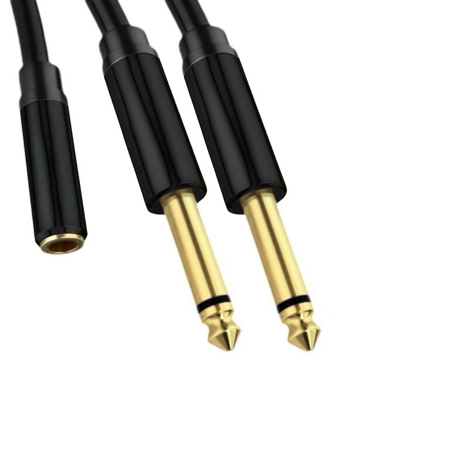COOLHOOD 3.5mm to 6.5mm Sound Cable 1/8inch Stereo to Double 1/4inch ...