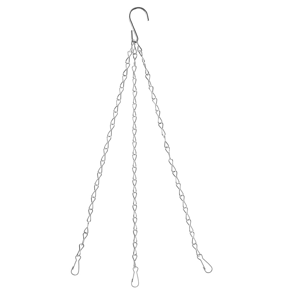 COOLHOOD 3 Point Flower Planter Chain Iron Hanging Chains Holder ...