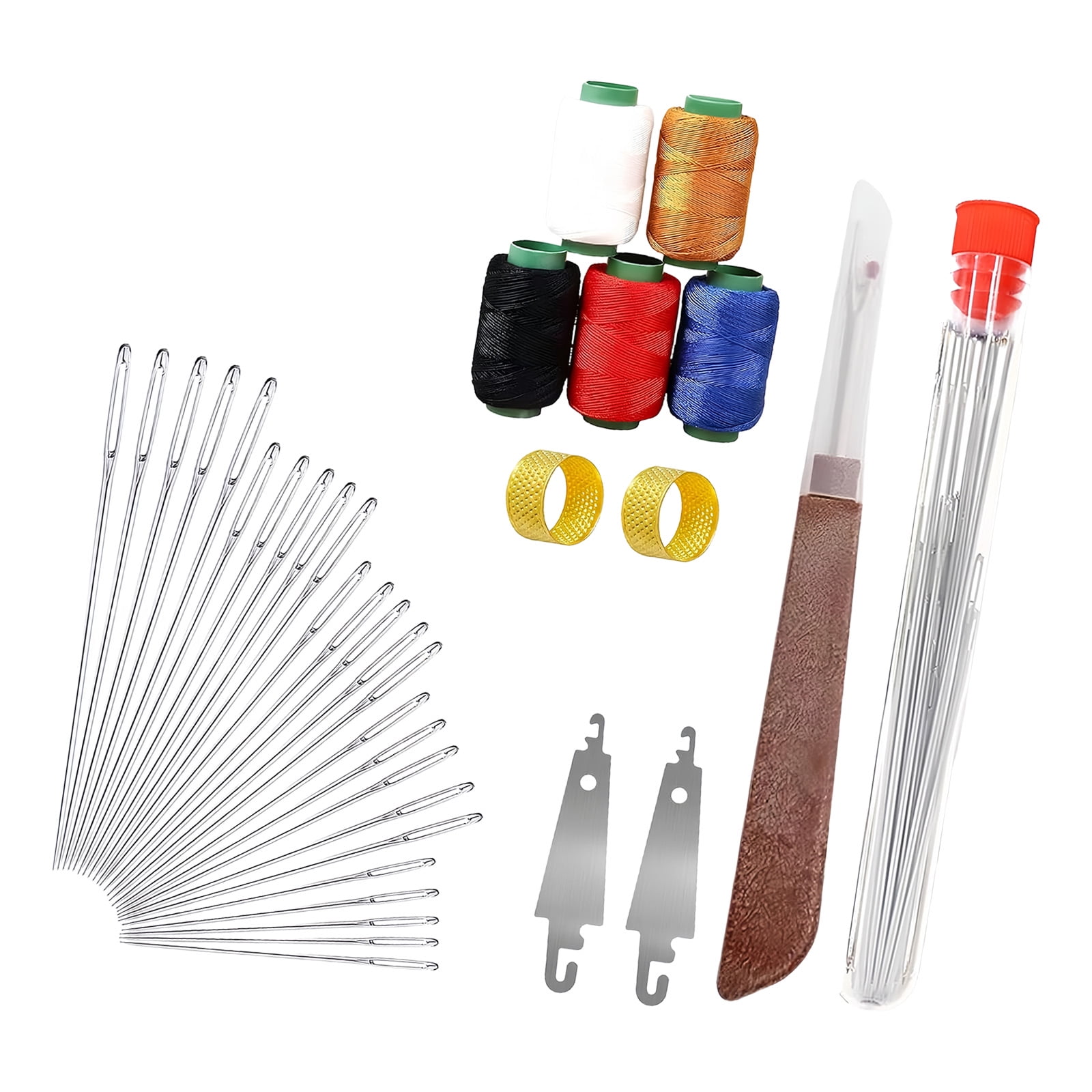 COOLHOOD 34 Piece Stainless Steel Sewing Tools With Automatic Threader ...