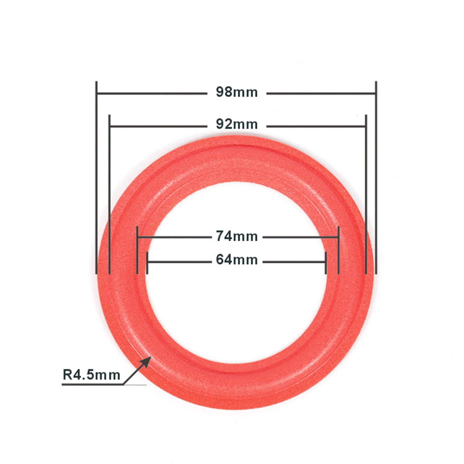 COOLHOOD 4/5/6.5/8/10/12inch Foam Surround Subwoofer Woofer Rim Foam ...